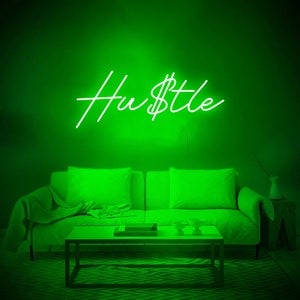 Hustle Led Neon Sign Hustle Neon Light Home Decor Custom Made Neon ...