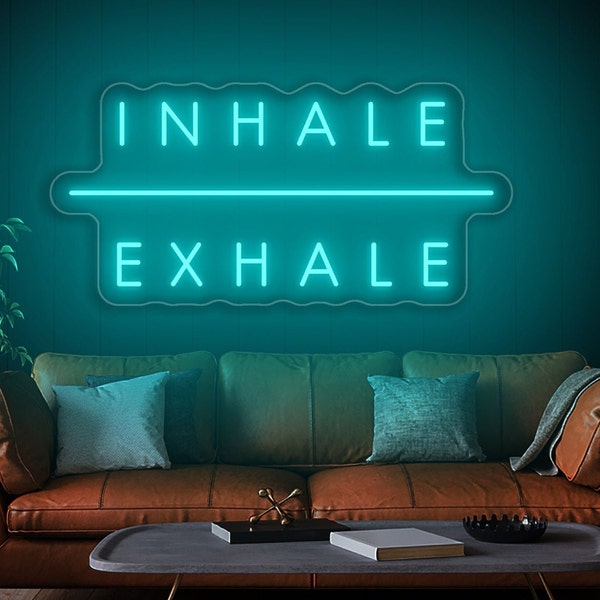 Inhale Exhale Signs - Etsy