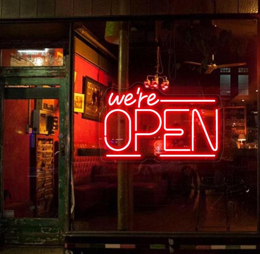 LED OPEN Neon Sign for Business Store Open Sign With Remote Controller ...