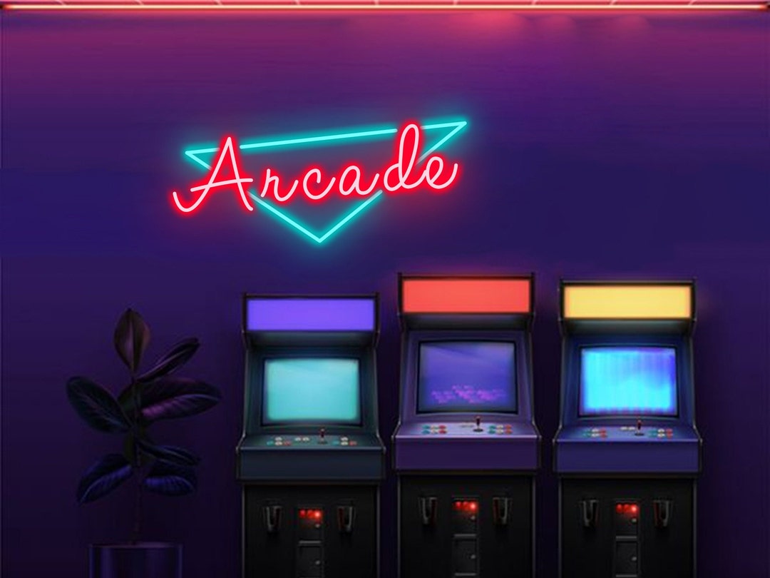 Arcade LED Neon Sign, Custom Neon Sign, Neon Sign Bedroom, LED Neon ...