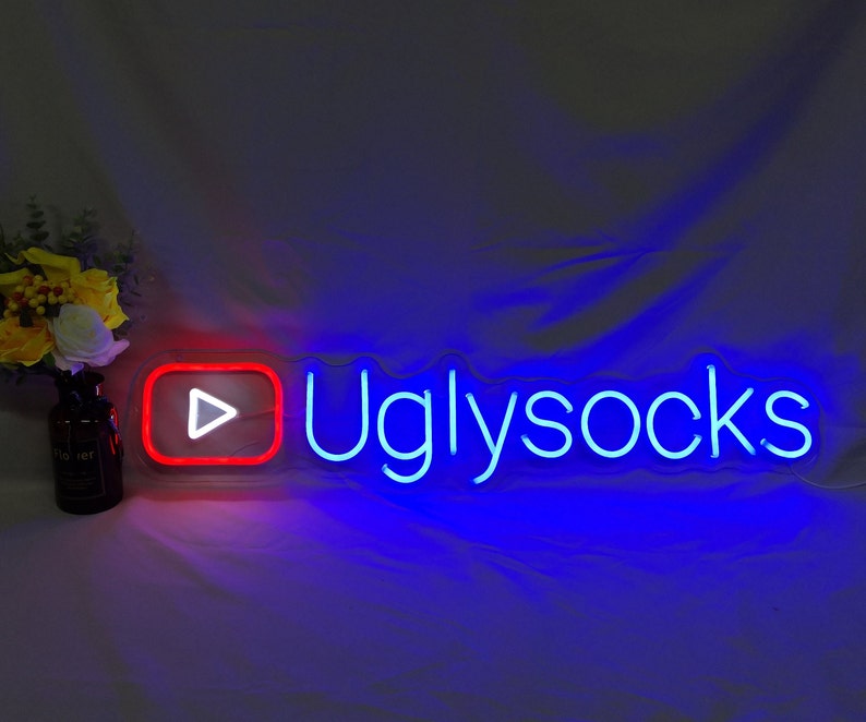 Custom Youtube Neon Sign Neon Youtuber Light Custom Youtuber - Etsy ...