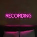 Recording LED Neon Sign Recording Led Sign Recording Light - Etsy