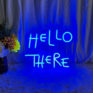 Led Hello There Neon Light / Led Hello There Neon Sign / Birthday Gift ...