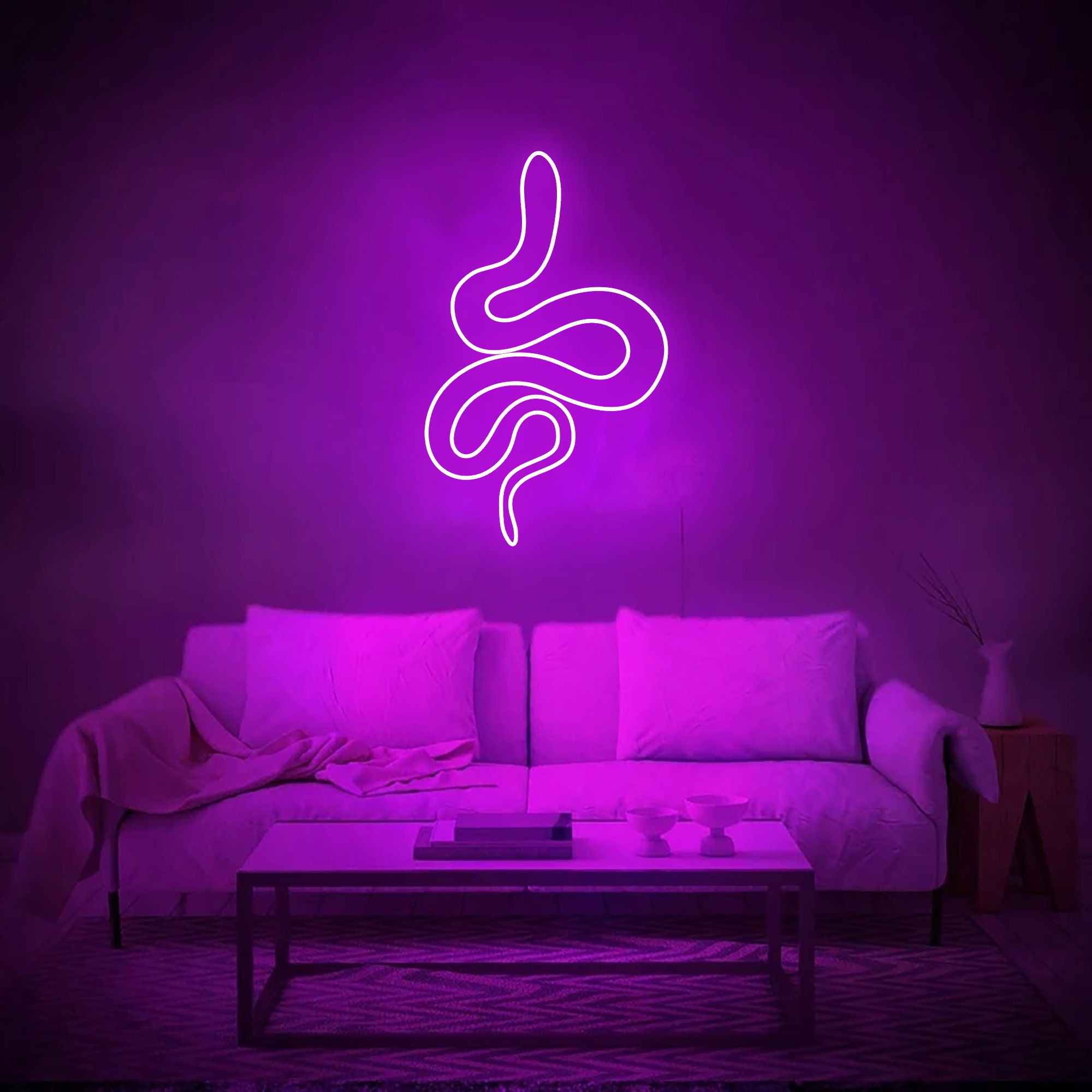 Snake Led Neon Sign Neon Light Home Decor Custom Made Neon - Etsy