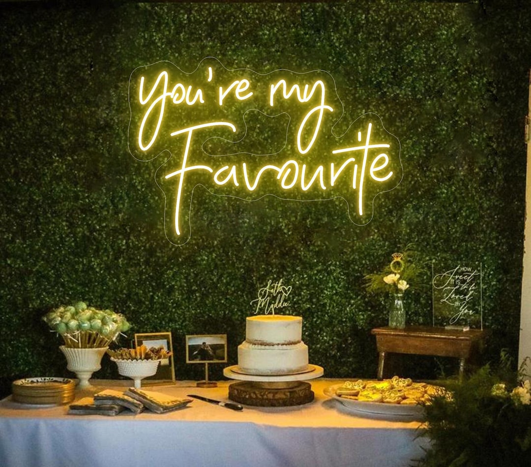 You Re My Favourite Neon Sign Bedroom Neon Light Led Neon Sign Neon ...