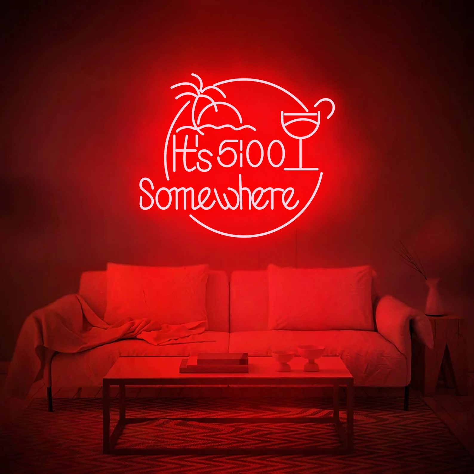 Its Five Oclock Somewhere LED Neon Bar Sign Neon Light for - Etsy