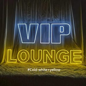 VIP Lounge Neon Sign,club Neon Sign, Shop Led Sign, Bar Neon Sign, Pub ...