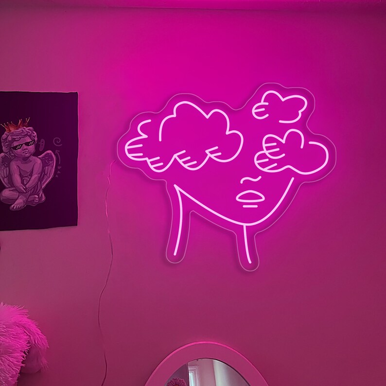 Pretty Girl LED Neon Sign Custom Neon Sign Art Light Girl - Etsy