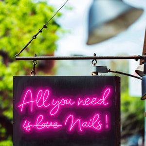 All You Need is Nails Store Sign Hair Salon Sign Beauty - Etsy