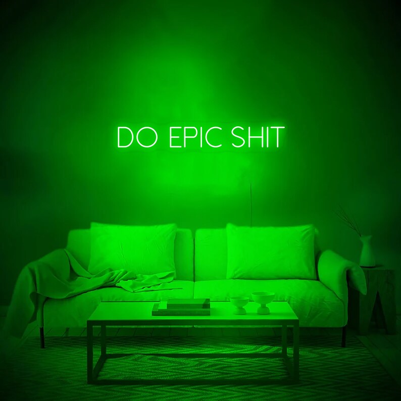 Do Epic Shit Led Neon Sign Twitch Custom Made Neon Light - Etsy