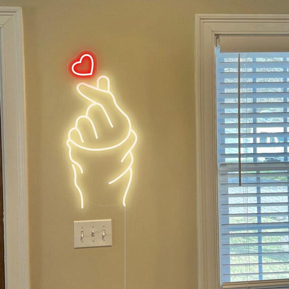 BTS LED Neon Sign K-pop Korea Love Fandom Neon Sign Korea - Etsy
