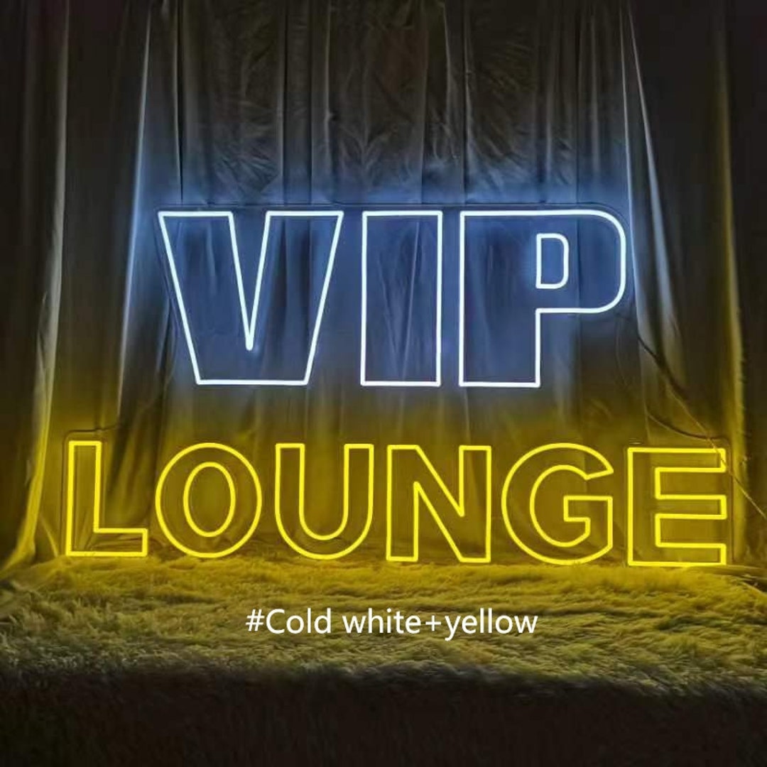VIP Lounge Neon Sign,club Neon Sign, Shop Led Sign, Bar Neon Sign, Pub ...