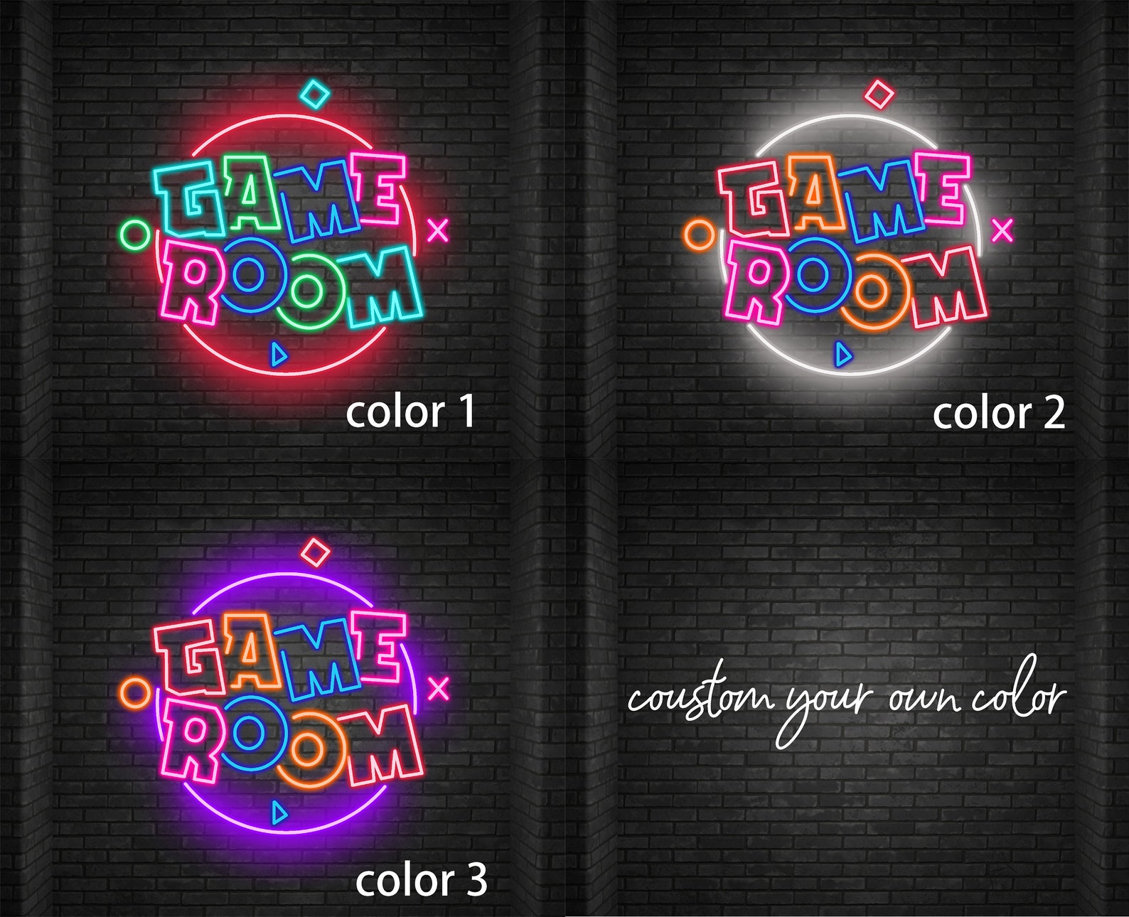 Game Room LED Neon Sign Custom Neon Sign Led Neon Gaming - Etsy