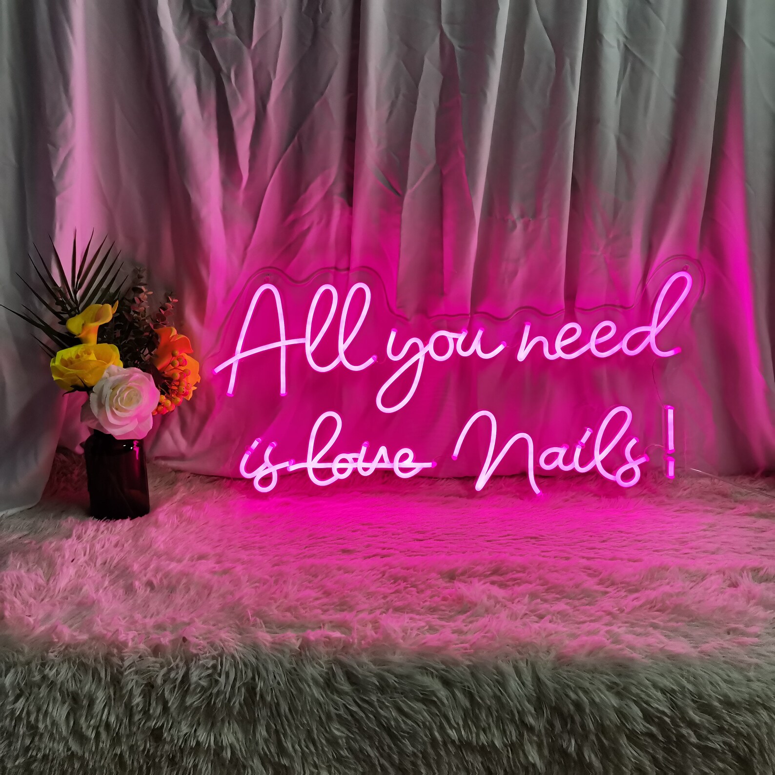 All You Need is Nails Store Sign, Hair Salon Sign, Beauty Salon Sign ...