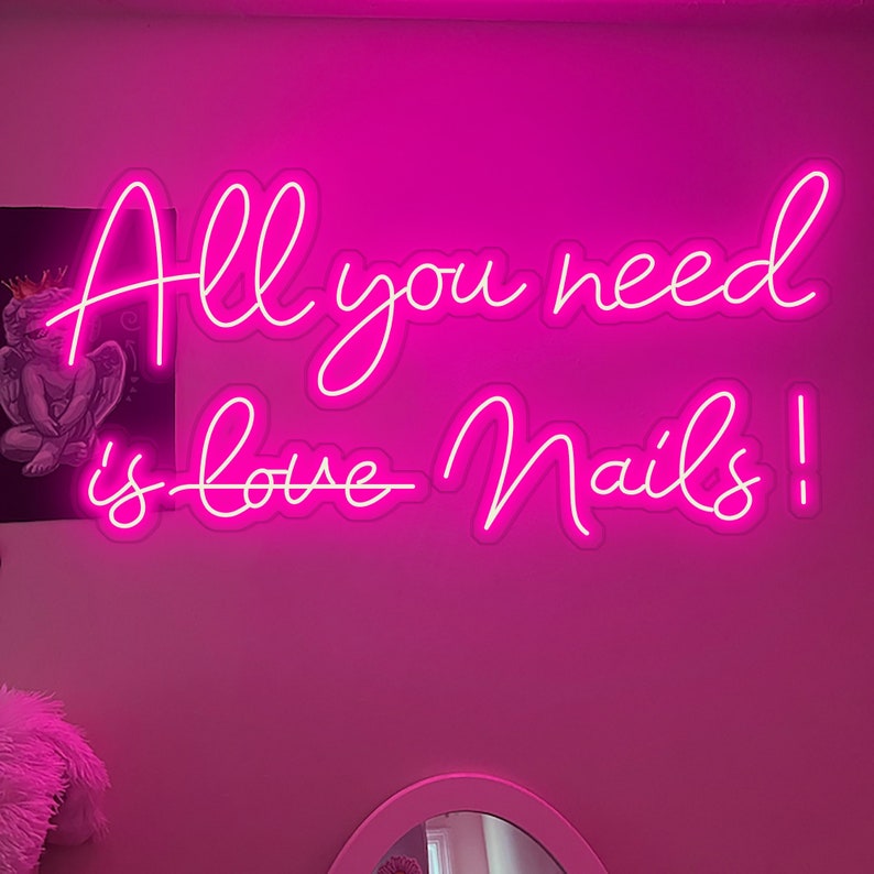 All You Need is Nails Store Sign Hair Salon Sign Beauty - Etsy