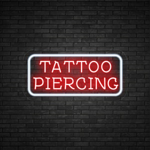 Tattoo Piercing Neon Sign,store Sign,tattoo Studio Sign,led Neon Light ...