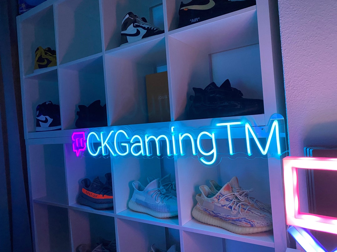 Custom Twitch Username Neon Sign Twitch Neon Light Custom Gamer Tag ...