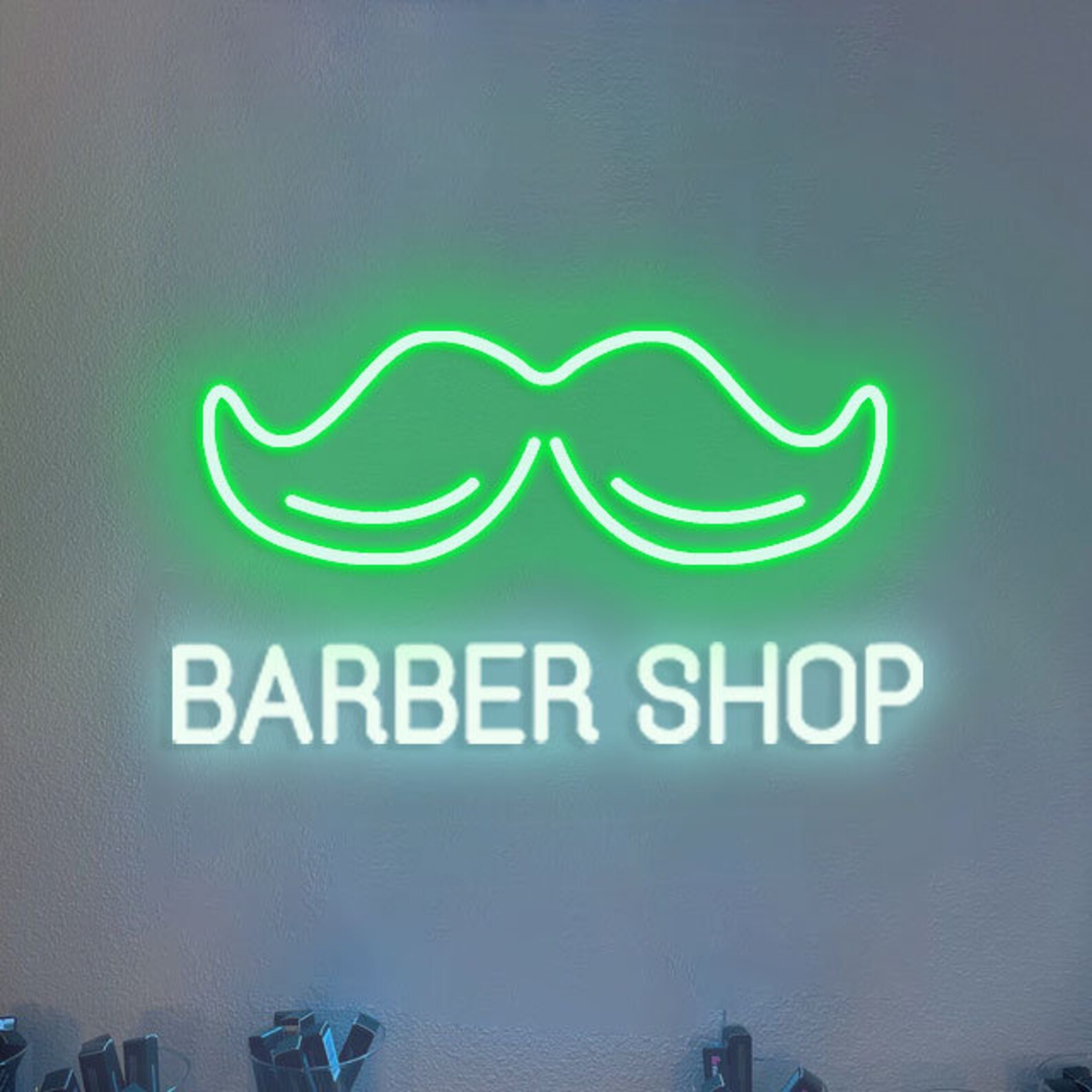 Salon LED Neon Sign,salon Scissors Neon Sign, Barber Shop Led Sign ...