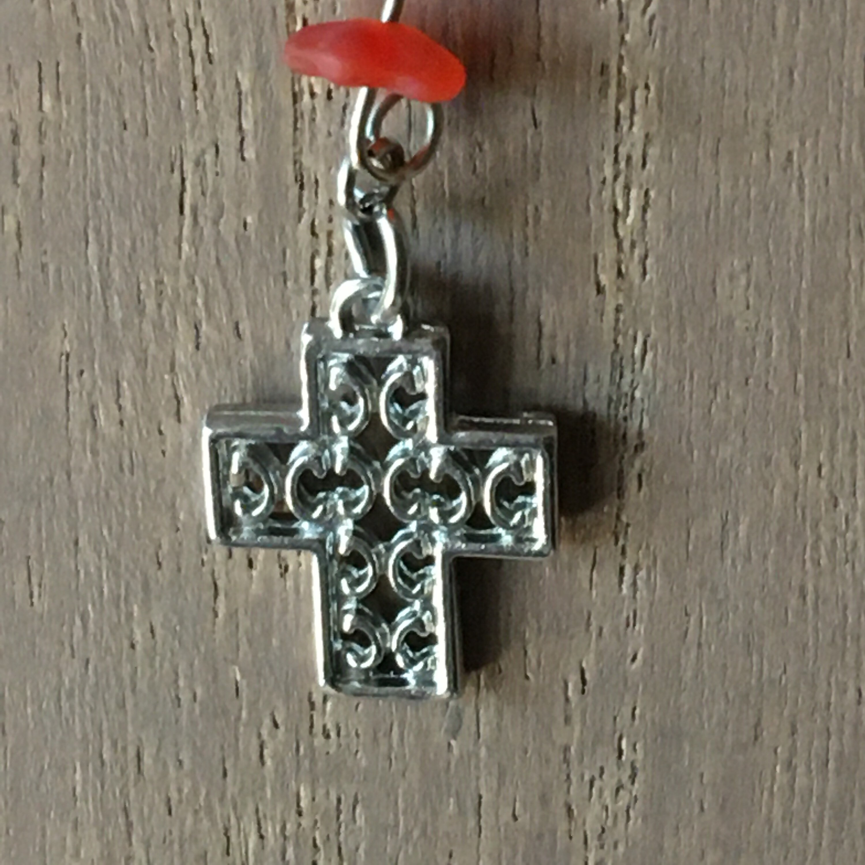Cross With Peace Signs Necklace - Etsy
