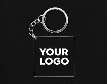 Company Logo Keyring, Business Logo Keyring, Double Sided Keyring, Your ...
