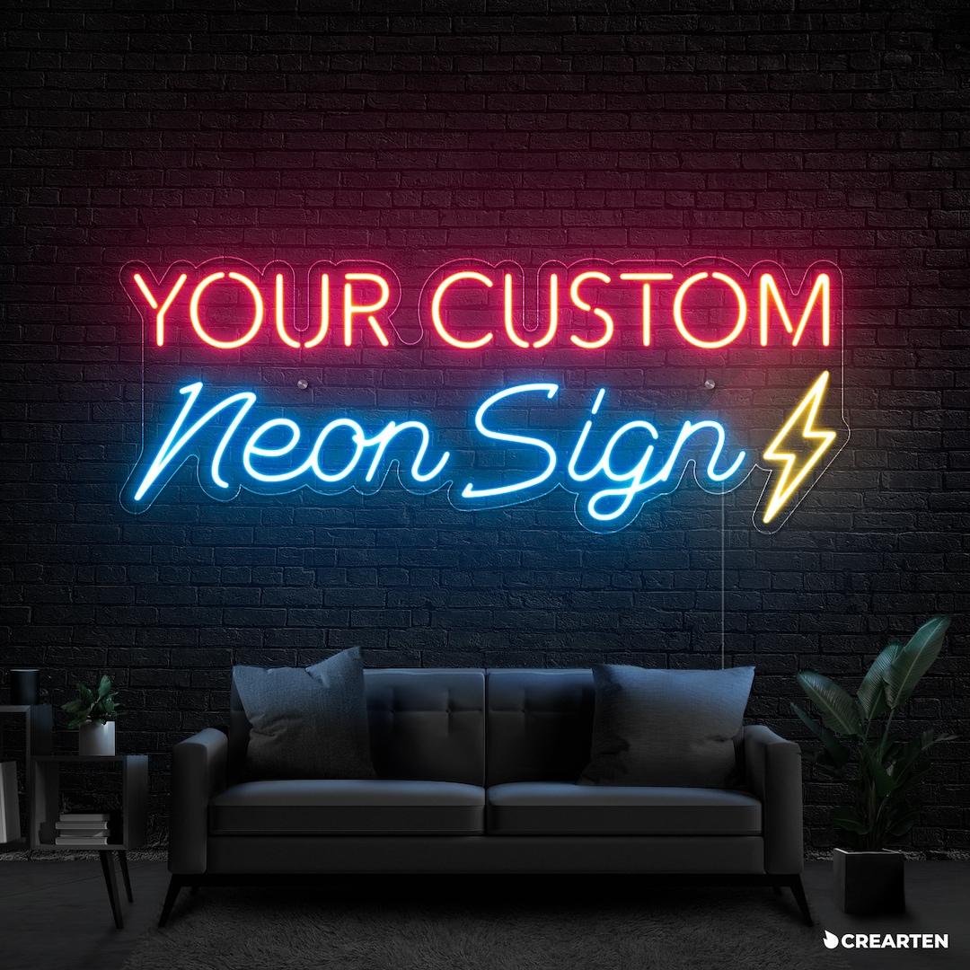 Your Custom Neon Sign Custom Neon Sign Neon Sign Neon Sign Light Led ...