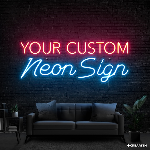 Your Custom Neon Sign Custom Neon Sign Neon Sign Neon | Etsy