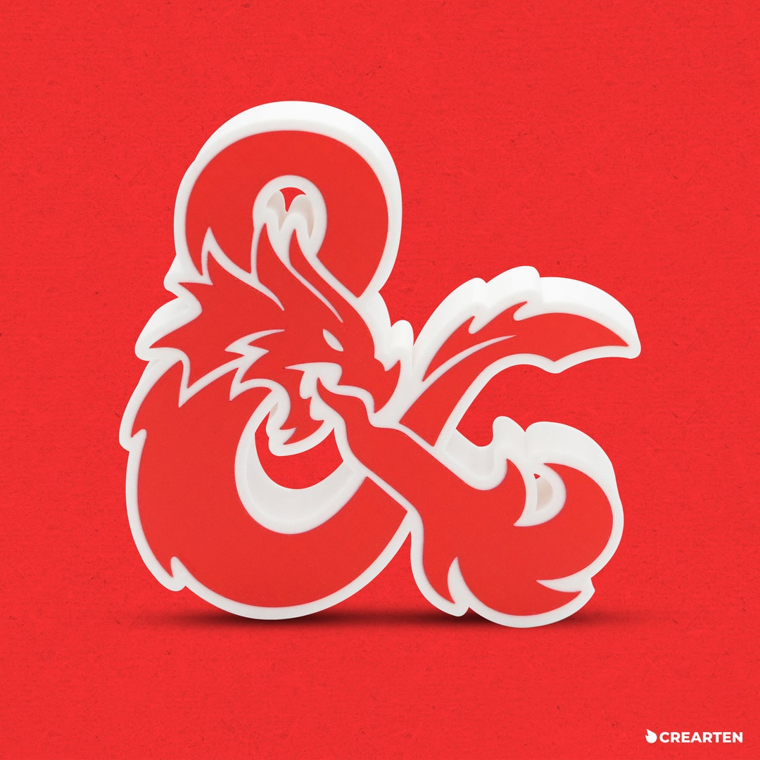 D&D 3D Sign Dungeons and Dragons Dnd Dnd Sign Dnd 3D - Etsy