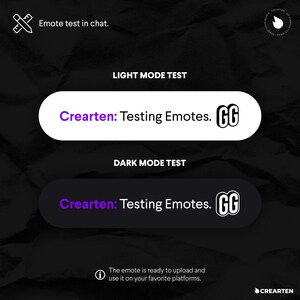 GG Emote Twitch Emote, Youtube Emote, Kick Emote, Discord Emote, 3D GG ...