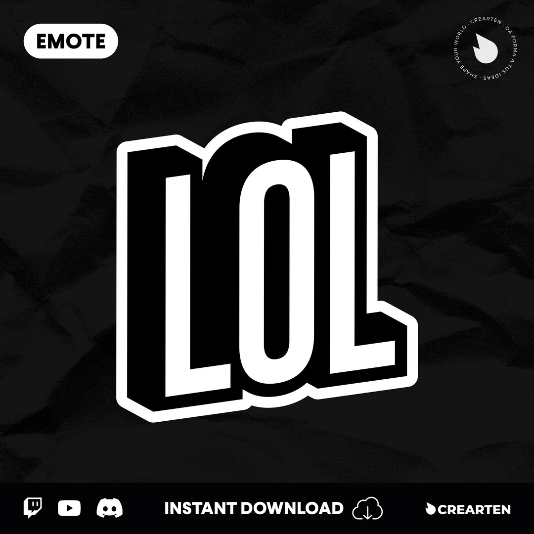 LOL Emote Twitch Emote, Youtube Emote, Kick Emote, Discord Emote, LOL ...