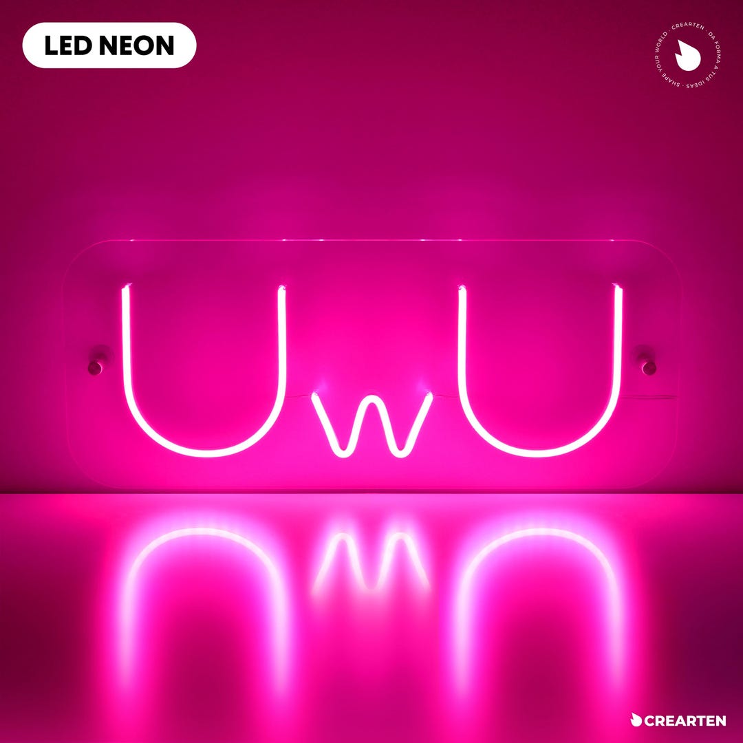 UwU Neon - UwU LED Neon, UwU, LED Neon, Kawaii Neon, UwU Wand Neon ...