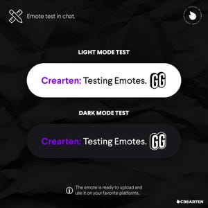 GG Emote Twitch Emote, Youtube Emote, Kick Emote, Discord Emote, 3D GG ...