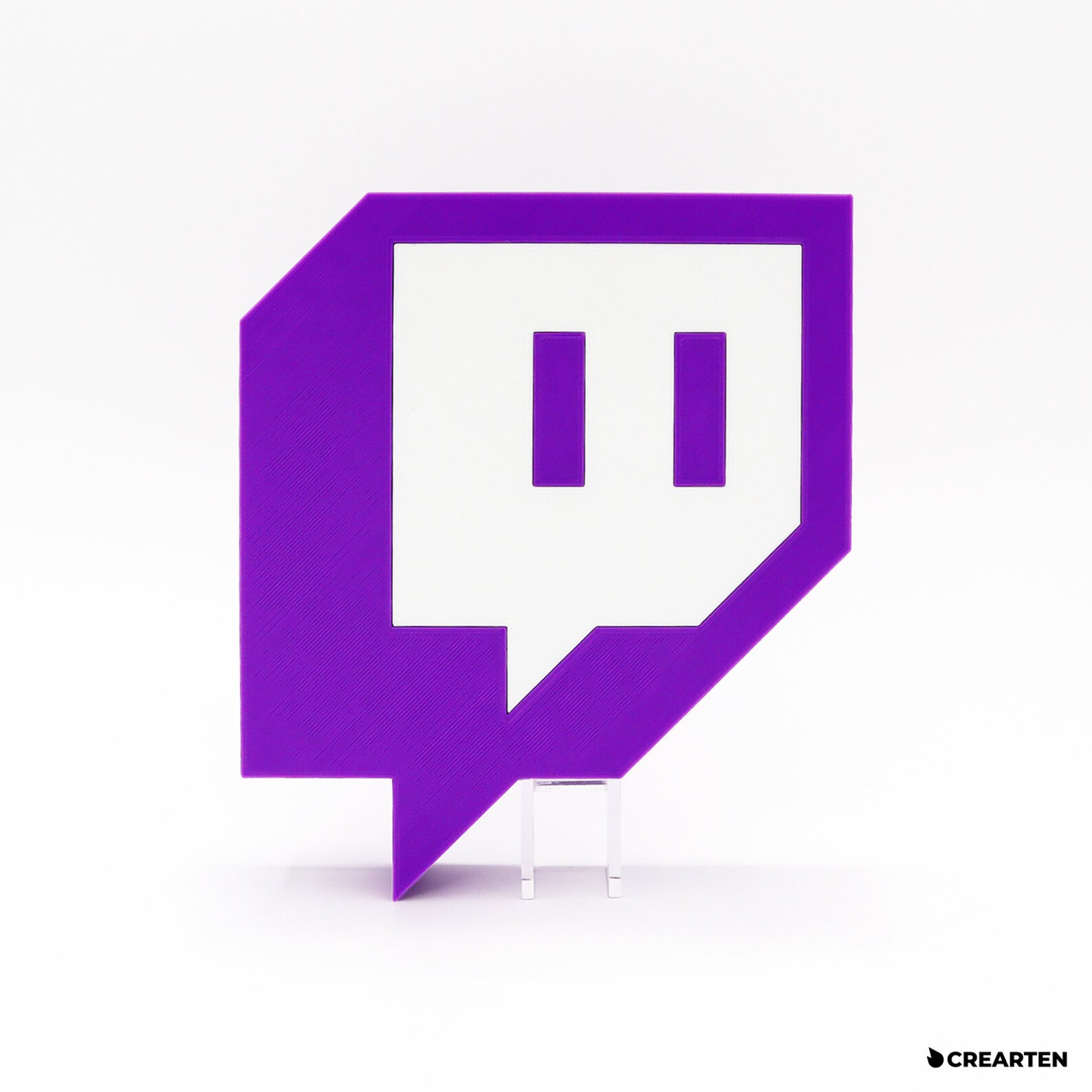 Twitch 3D Logo Streamer Gift Desk Sign Glitch Sign Twitch - Etsy
