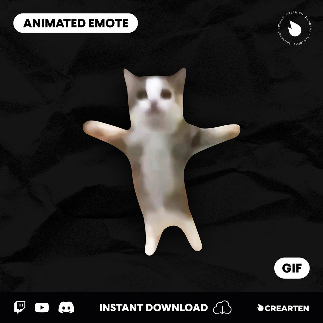 Happy Cat Emote Happy Cat Dance, Happy Meme, Happy Emote, Twitch Emote ...