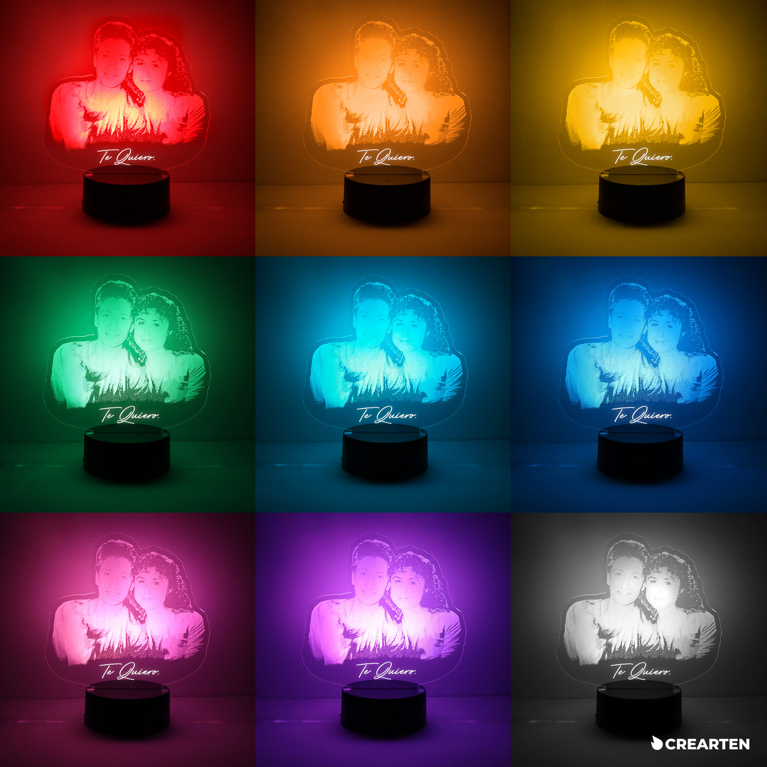 Your Couple LED Lamp Love LED Lamp Your Couple Lamp Couple - Etsy