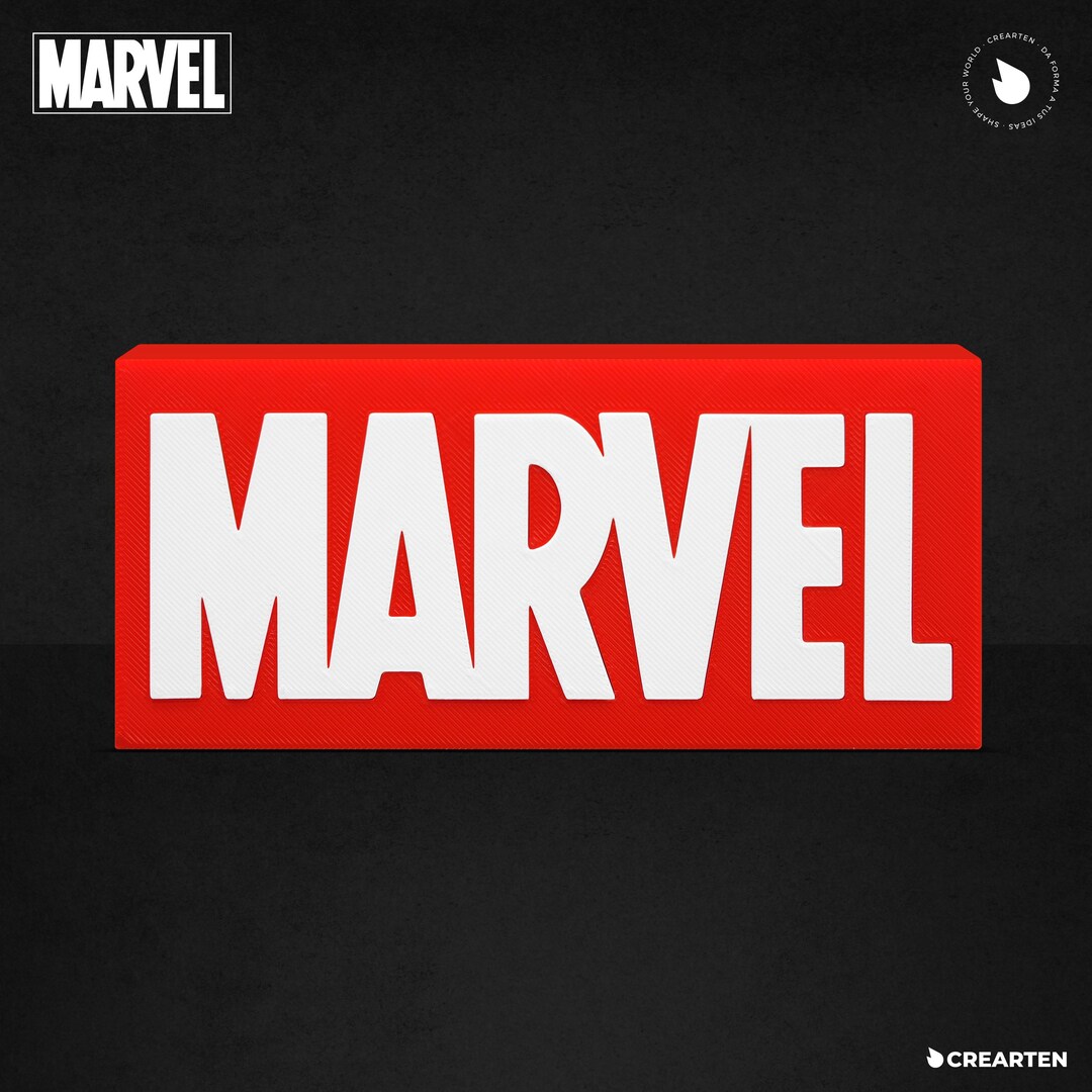 MARVEL 3D Logo Marvel Logo, 3D Print Marvel Logo, Marvel 3D Sign ...