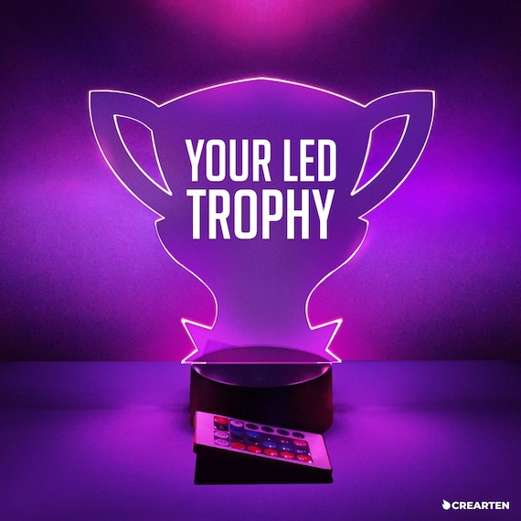 Your LED Trophy Your Trophy Trophy Trophy Led Streamer - Etsy