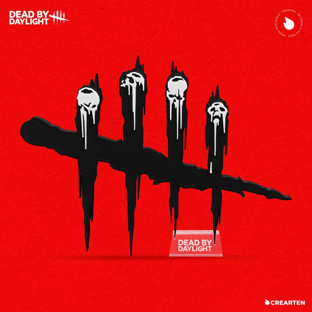 Dead by Daylight 3D Logo Dead by Daylight 3D Printed Logo, Dead by ...