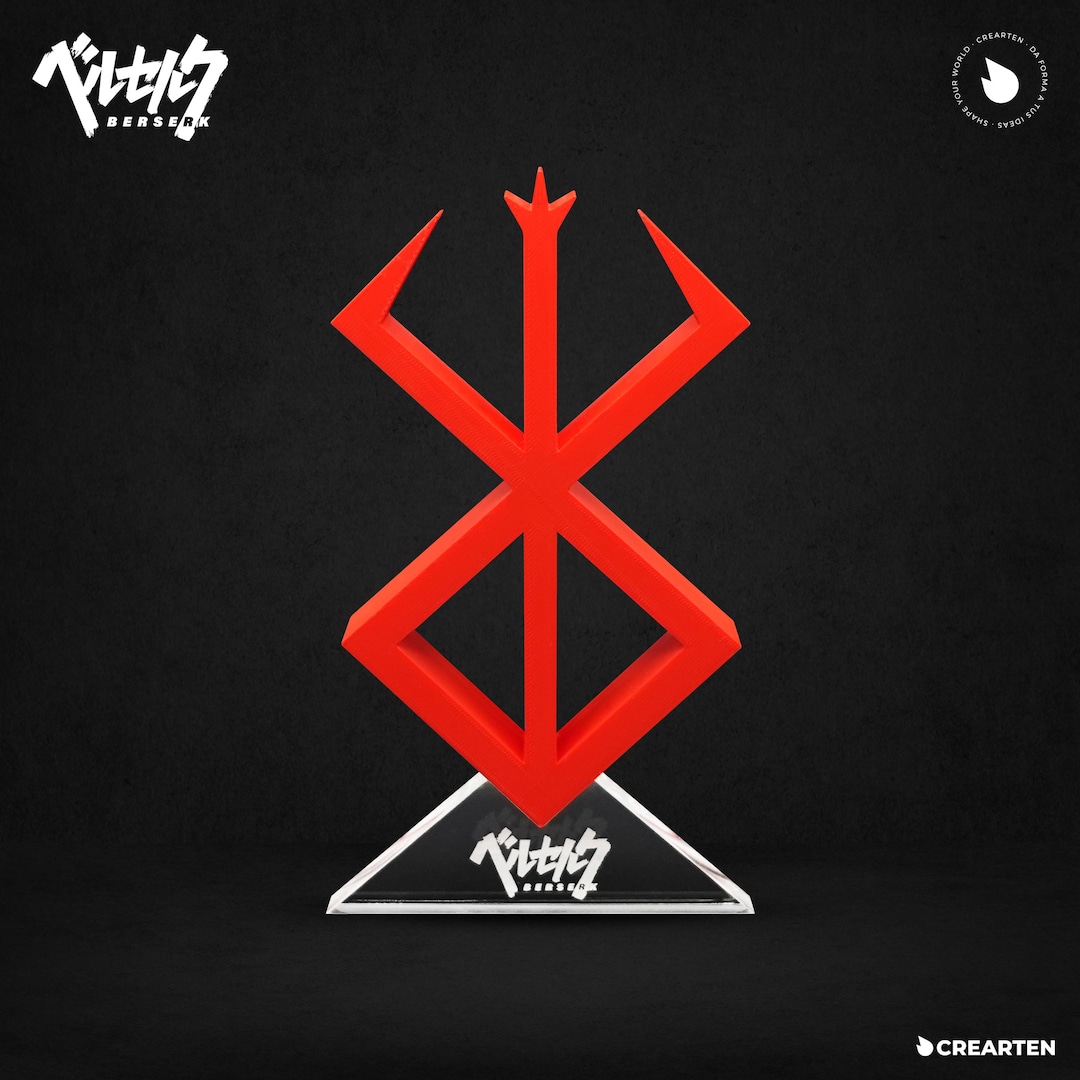 BERSERK 3D Print, 3D Logo, Brand of Sacrifice 3D, 3D Print Brand of ...