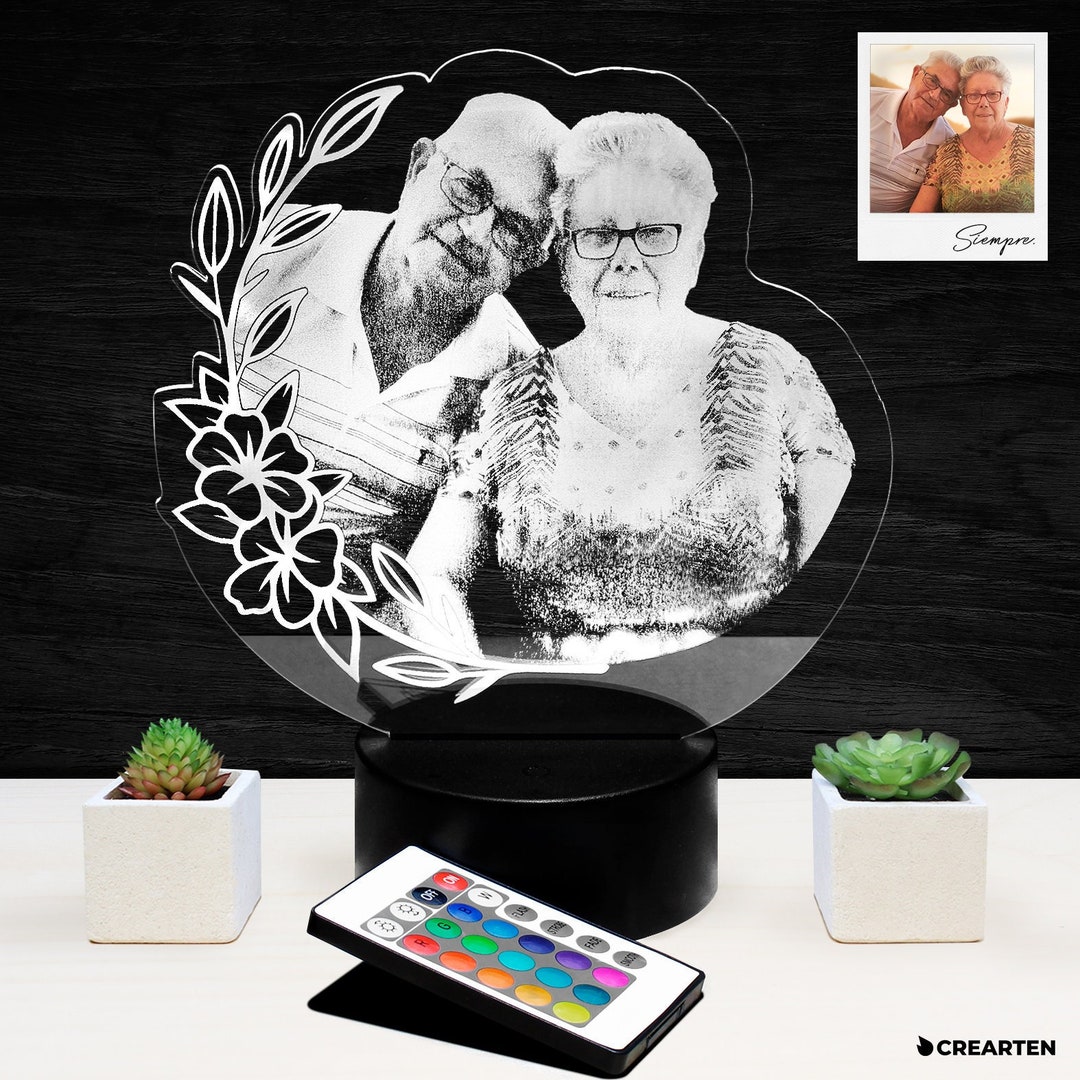 Your Photo With Frame - LED RGB Custom Lamp - Etsy