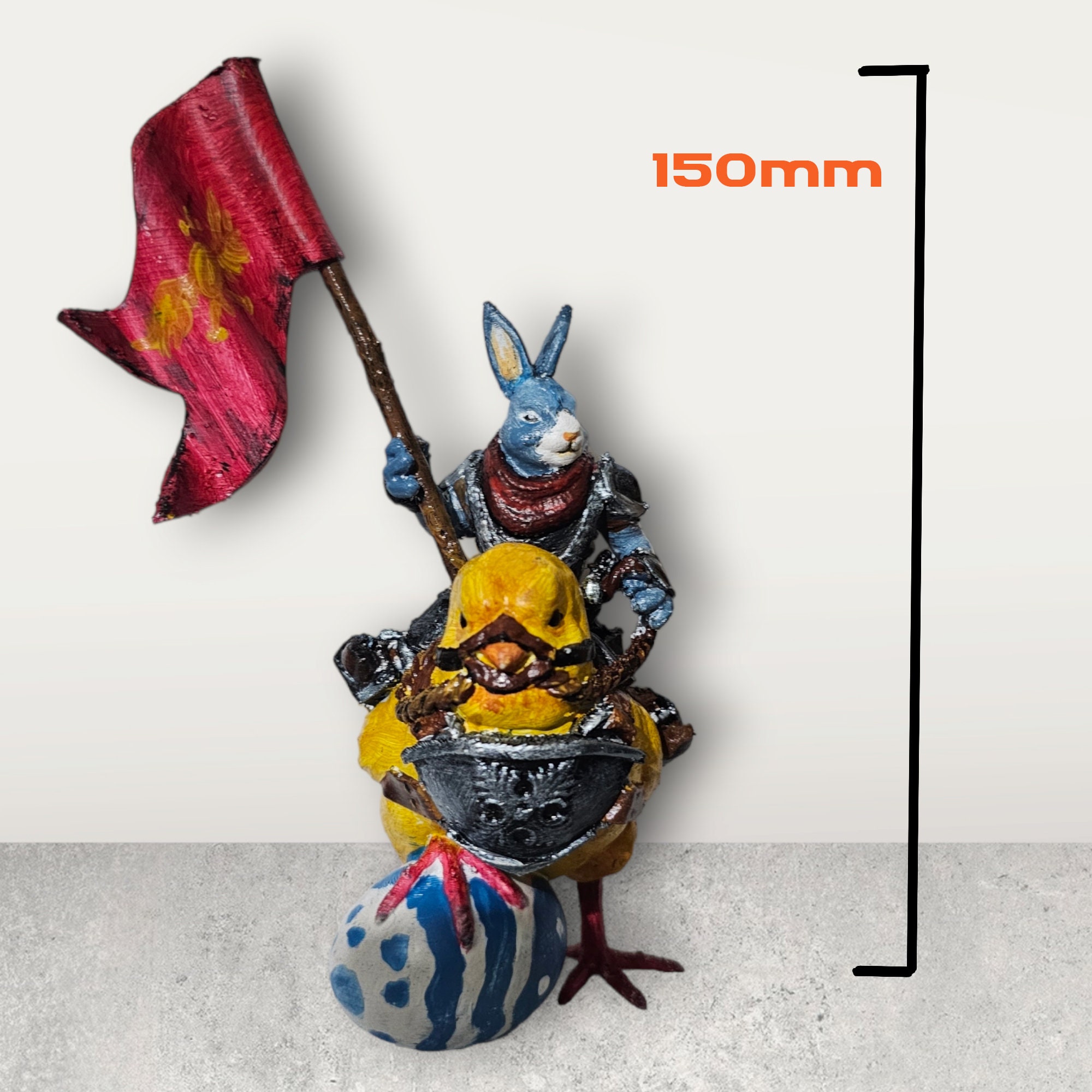 Bunny Warrior Figure Hand Painted - Etsy