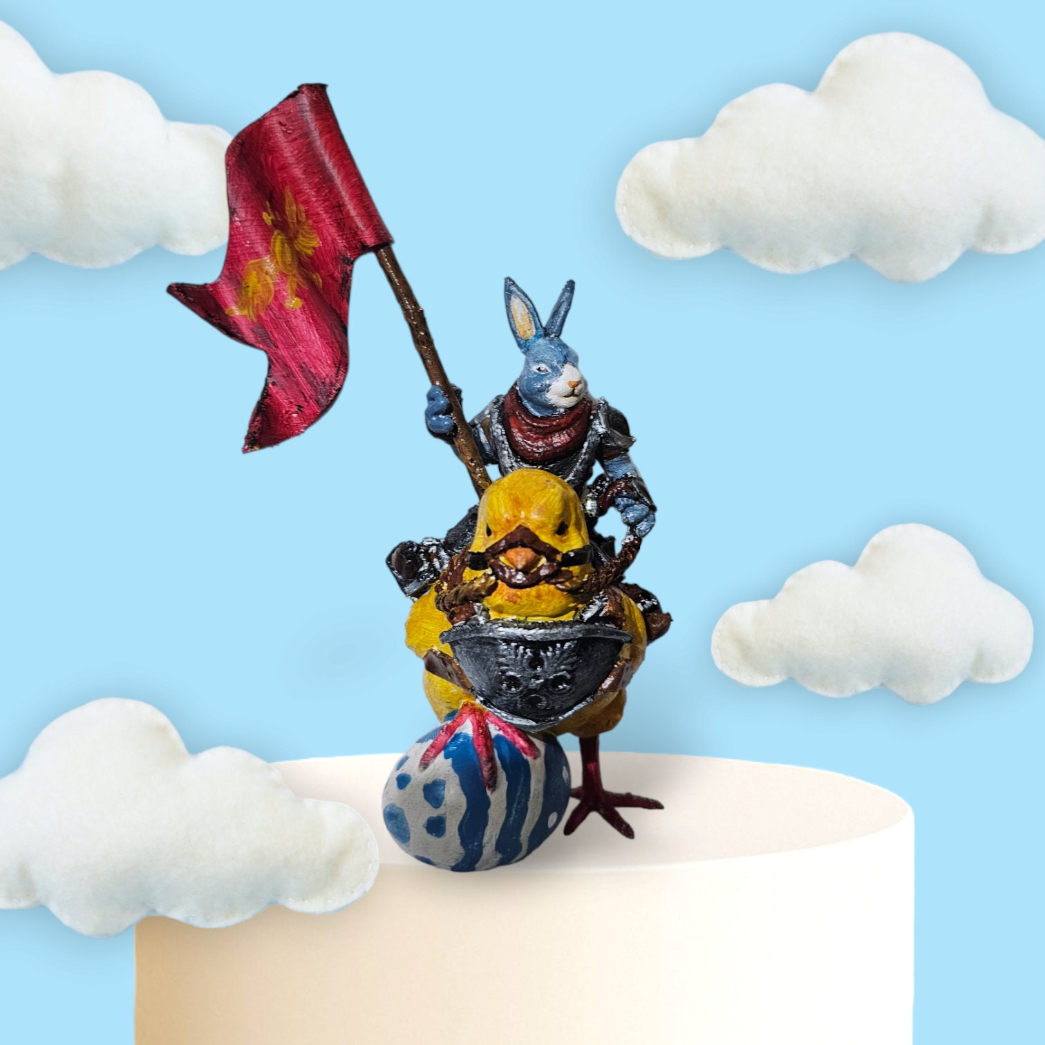 Bunny Warrior Figure Hand Painted - Etsy