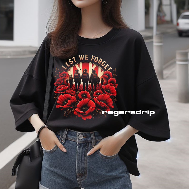 Anzac Day Veterans Remembrance Day Scene Poppy Flowers Clipart Lest We ...