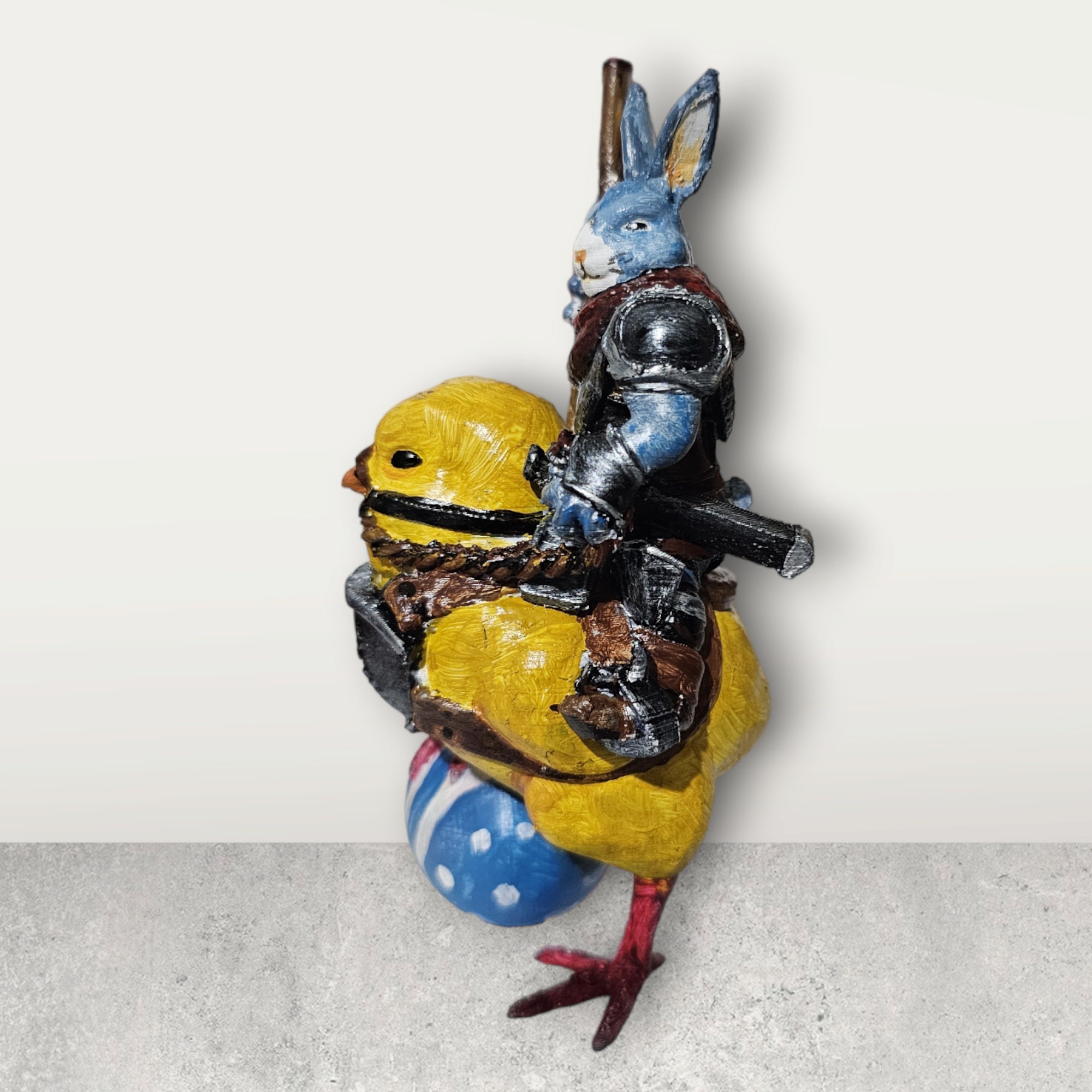 Bunny Warrior Figure Hand Painted - Etsy