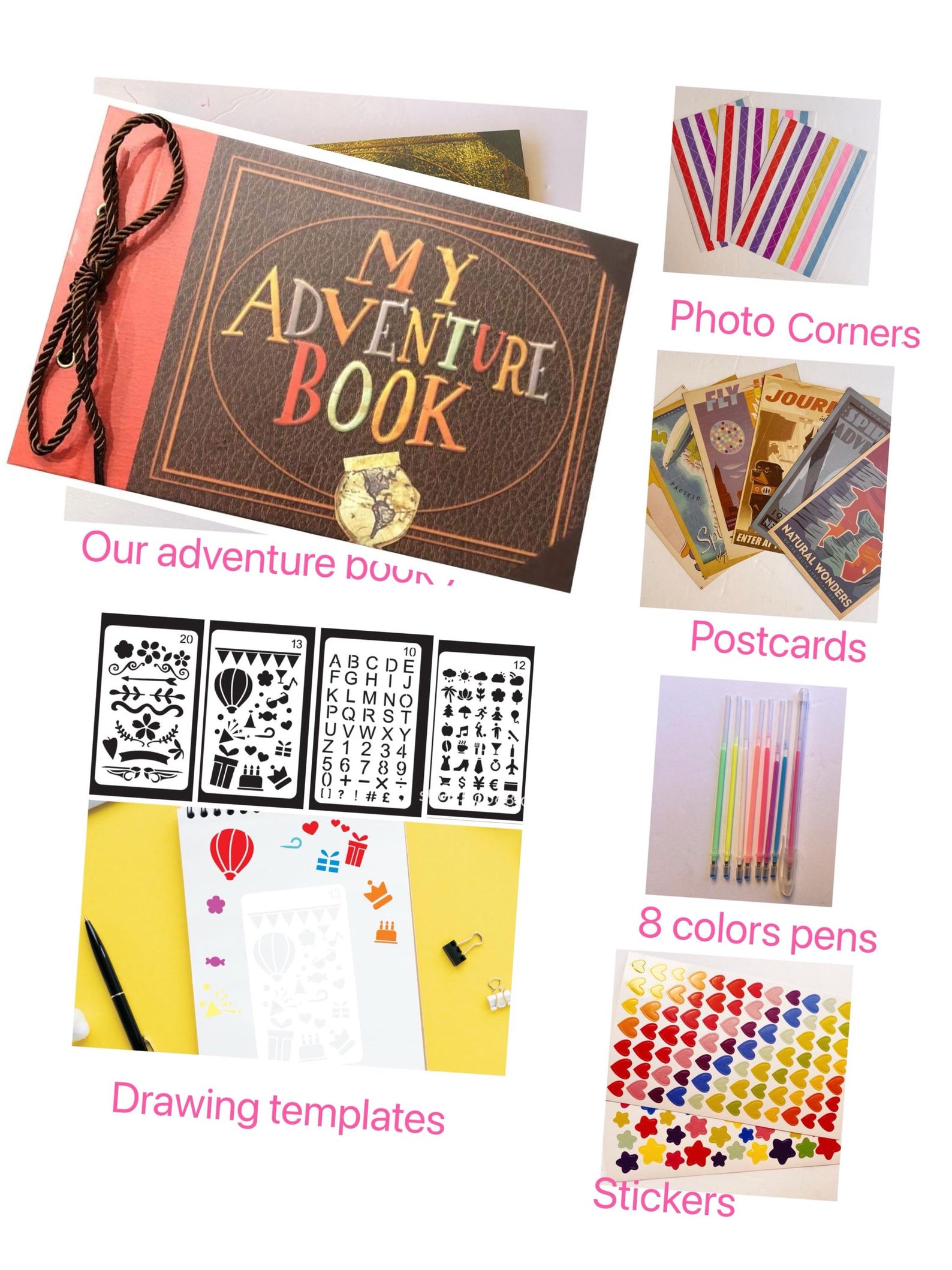 My Adventure Book Pixar up Handmade DIY Family Scrapbook, Great Gift ...