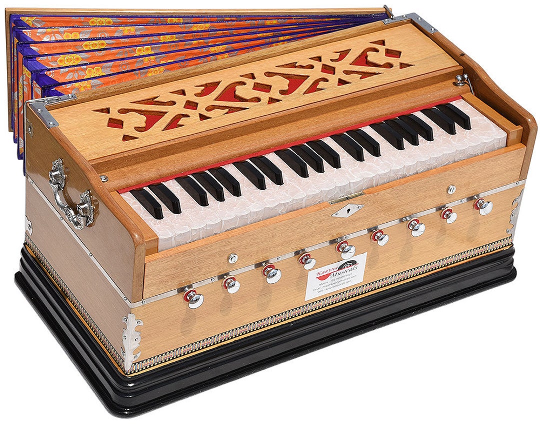Harmonium Pro Grade Tuned 432hz by Kaayna Musicals- 9 Stop- 5 Main- 4 ...