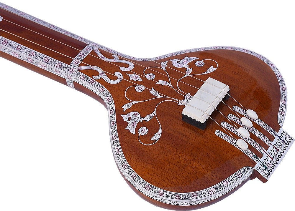 Tanpura Tambura Tanpuri 4 Main String Tun Wood Natural | Etsy