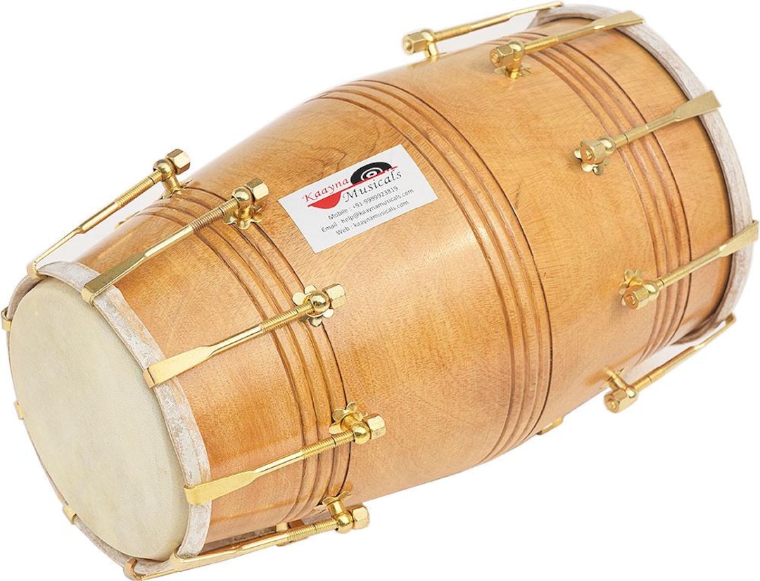 Handmade Mango Wood Dholak Drum: Bolt Tuned, Gig Bag & Tuning Key - Etsy