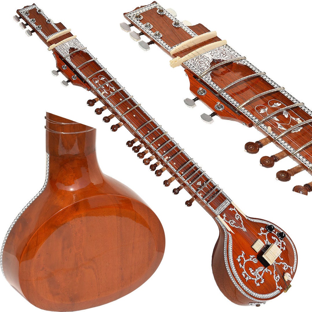 Sitar Ravi Shankar Style With Fiber Hard Case- 7 Main, 12 to 13 ...
