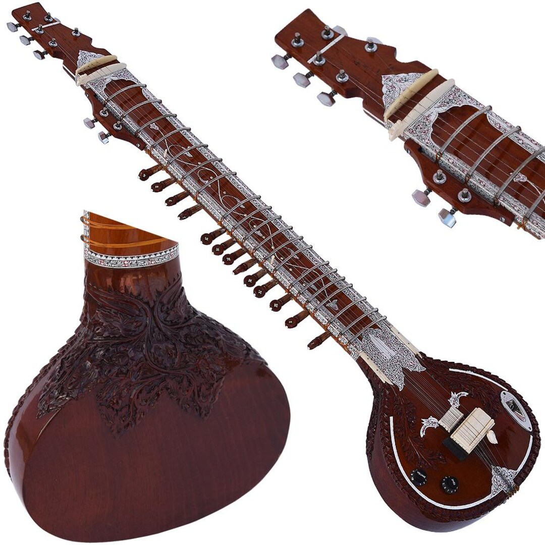 Sitar Ravi Shankar Style With Fiber Hard Case- 7 Main, 12 to 13 ...
