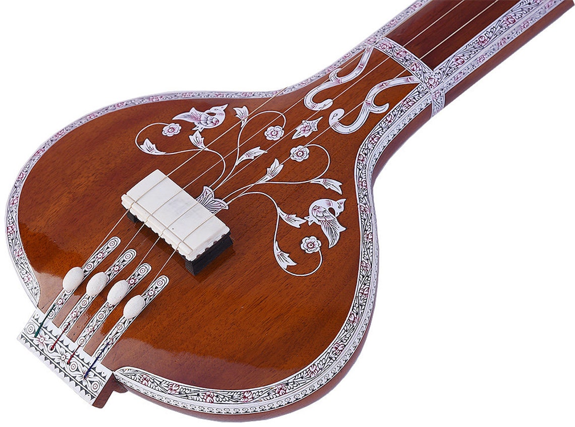 Tanpura Tambura Tanpuri 4 Main String Tun Wood Natural | Etsy